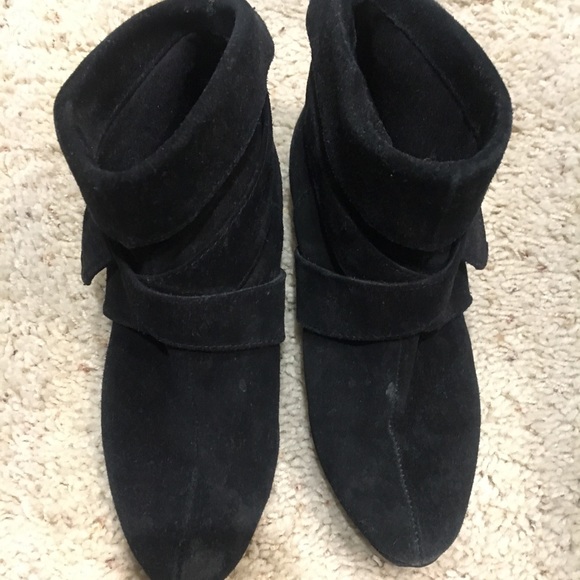 Shoes | Little Black Velvet Booties | Poshmark